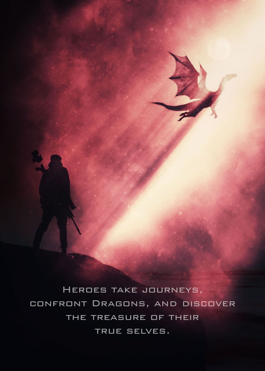'Dragon Hunter' Poster, picture, metal print, paint by Gab Fernando ...