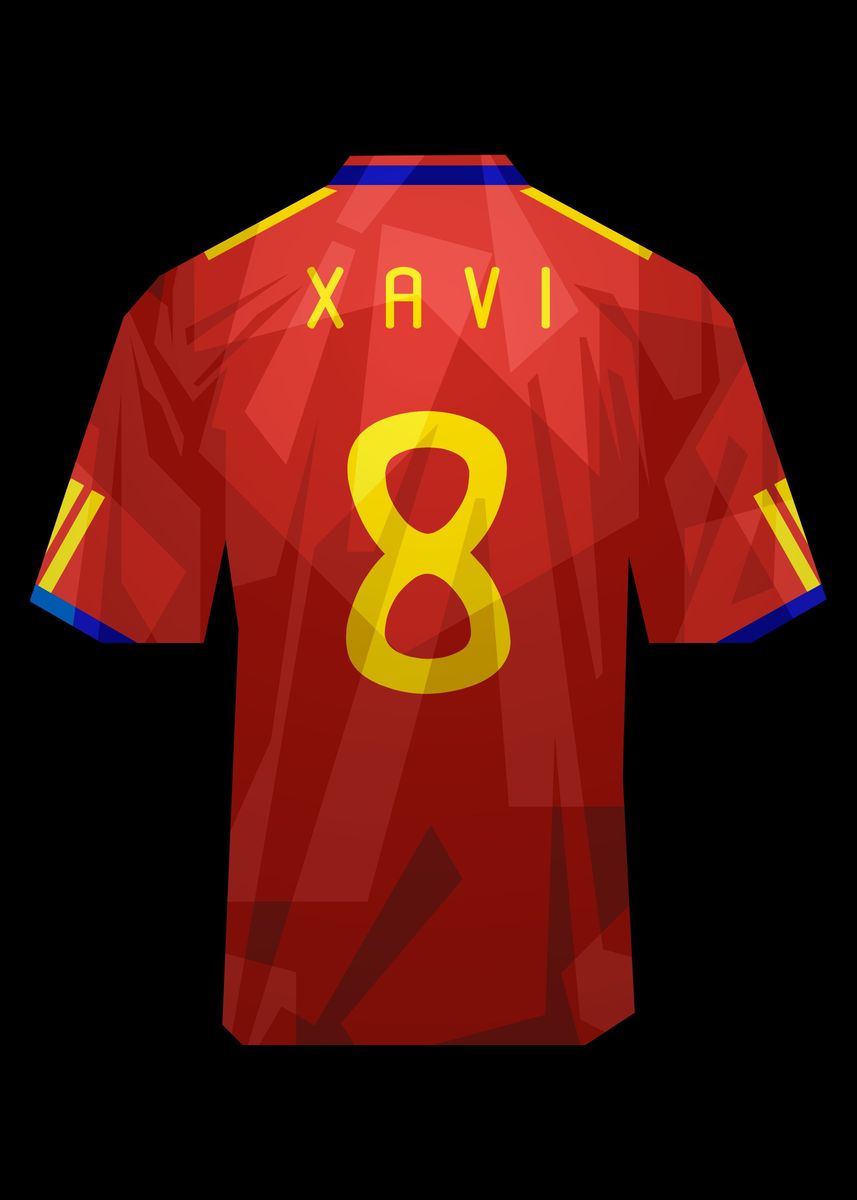 'Xavi Spain 2010' Poster, picture, metal print, paint by Rio Josia ...