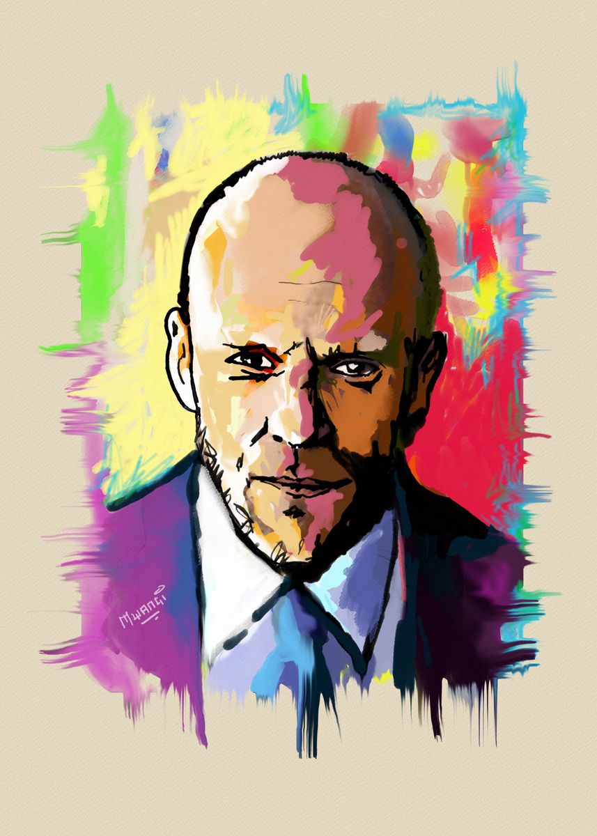 'Jason Statham' Poster, picture, metal print, paint by Anthony Mwangi ...