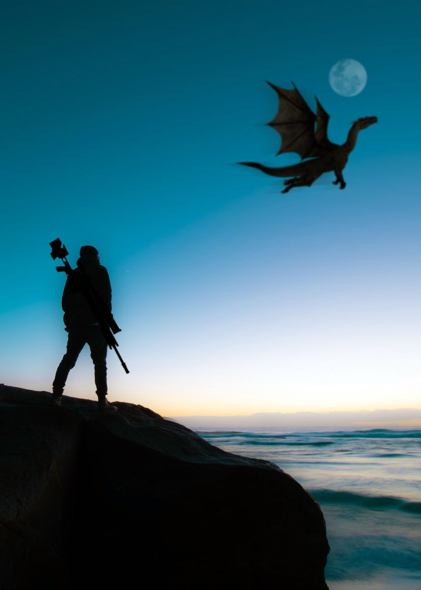 'Sky Dragon Hunter' Poster, picture, metal print, paint by Gab Fernando ...