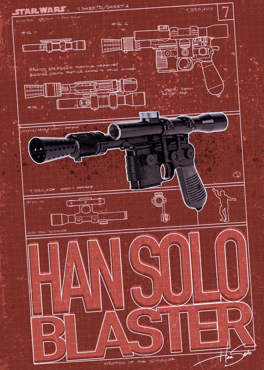 'Han Solo' Poster, picture, metal print, paint by Star Wars | Displate