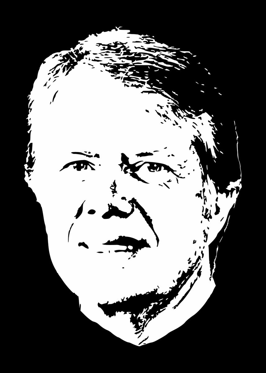 'Jimmy Carter' Poster, picture, metal print, paint by Filip Hellman ...