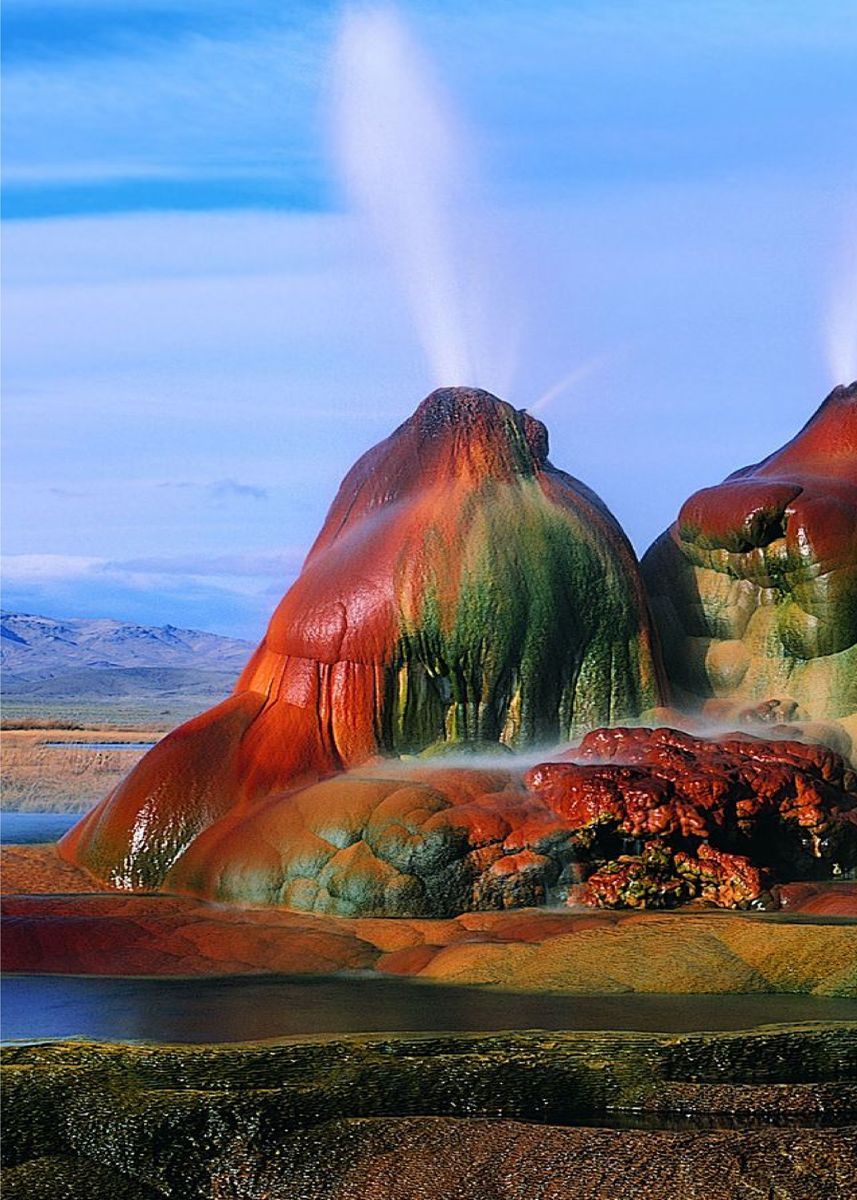 'Fly Geyser Nevada 1' Poster, picture, metal print, paint by Max Clarke ...