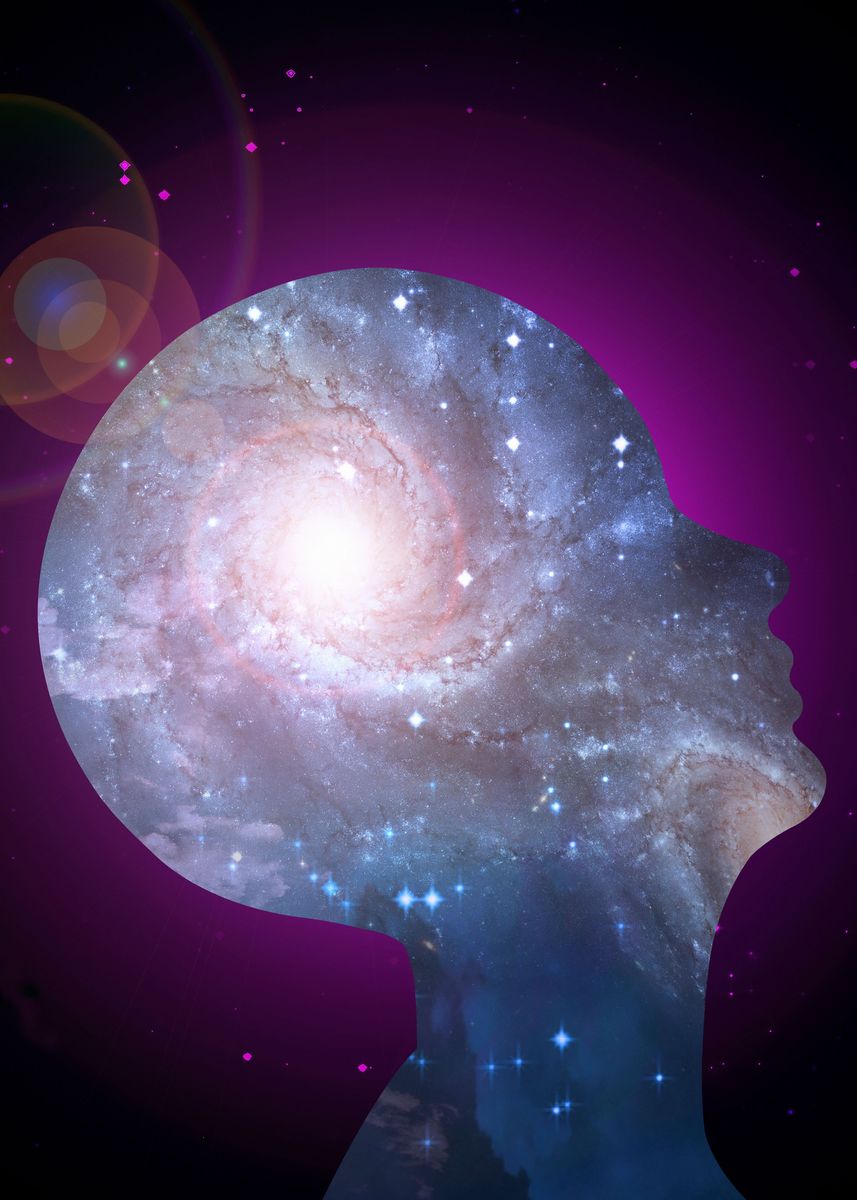 'Galaxy Mind' Poster, picture, metal print, paint by Bruce Rolff | Displate