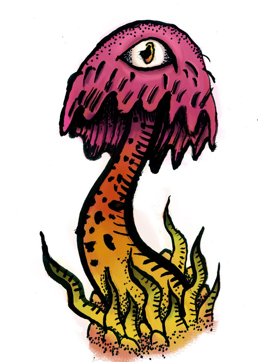 'Fungi eye' Poster by Malvartworks E Goddard | Displate