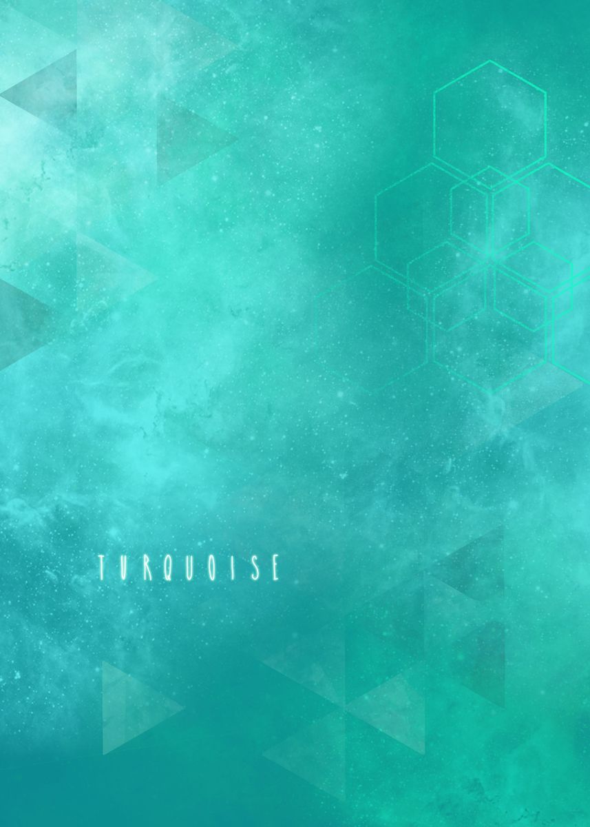 'TURQUOISE' Poster by Tomasz Wrobel | Displate