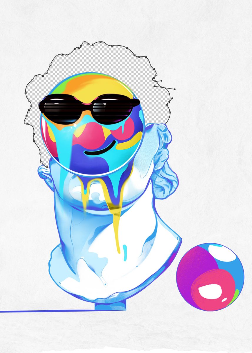 'The Fix' Poster, picture, metal print, paint by shadow chen | Displate