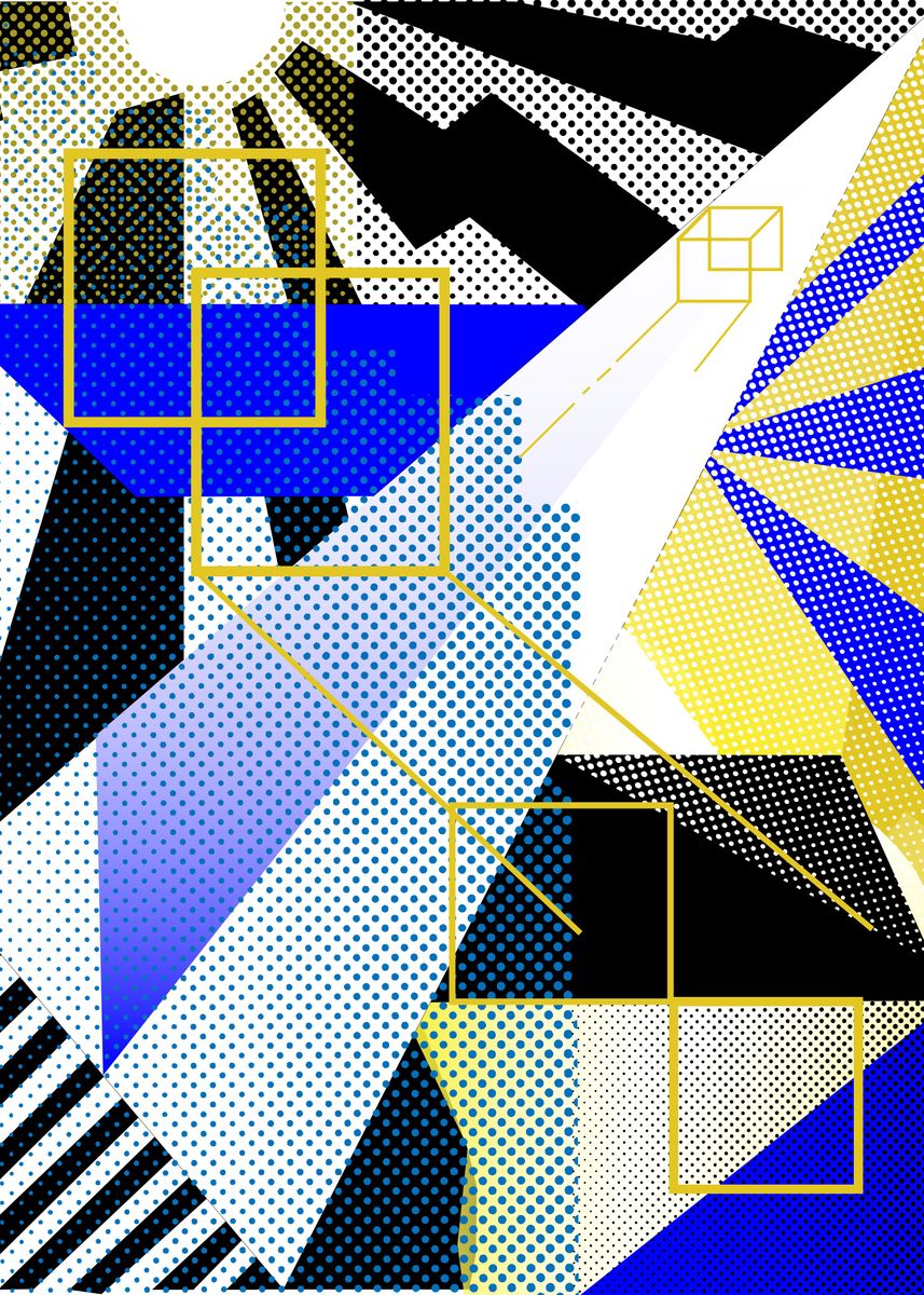 'Abstract light' Poster, picture, metal print, paint by Gary Cartlidge ...