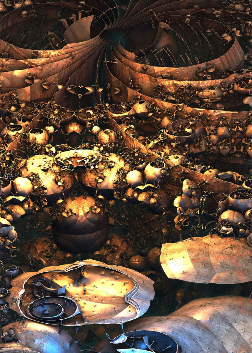 'Labyrith of Sounds' Poster, picture, metal print, paint by Daniel Sandner | Displate