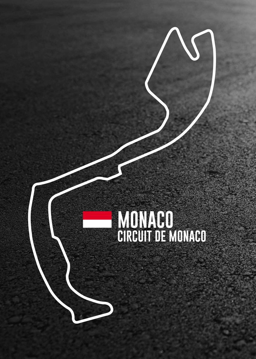 'Circuit de Monaco' Poster by Pencil Case | Displate