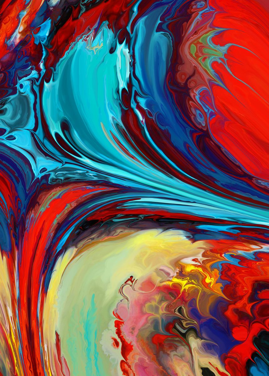 'Chroma' Poster, picture, metal print, paint by Remus Brailoiu | Displate