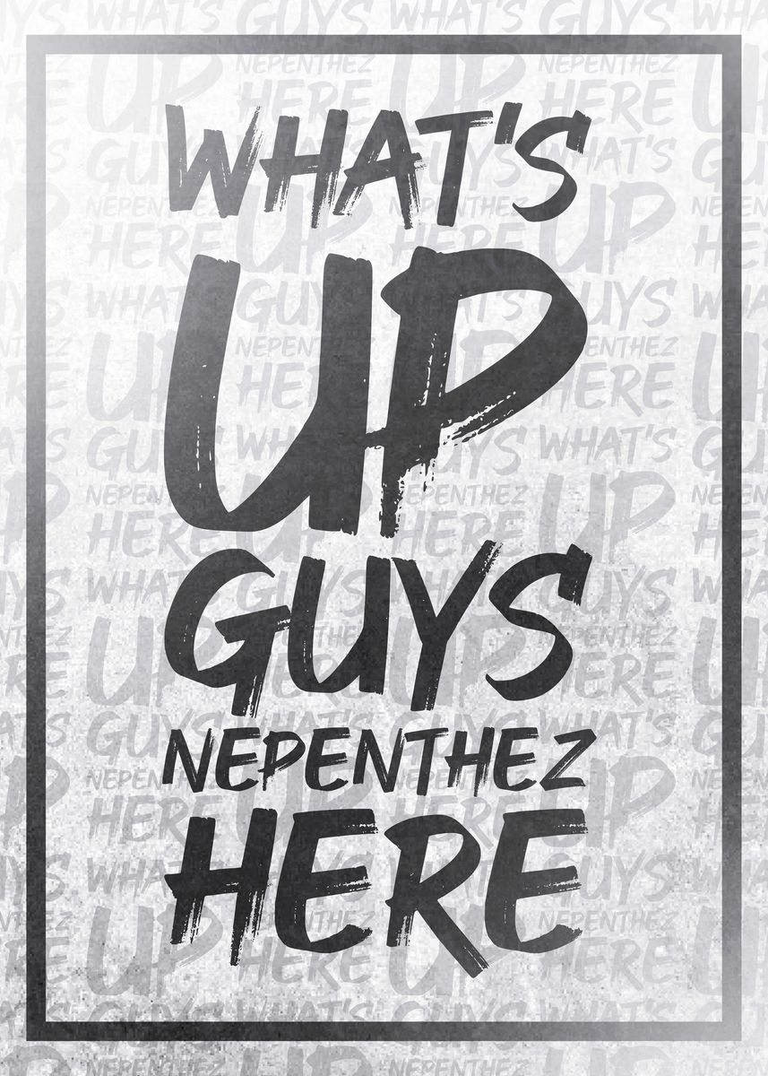 'Whats Up Guys' Poster, picture, metal print, paint by Craig Douglas ...