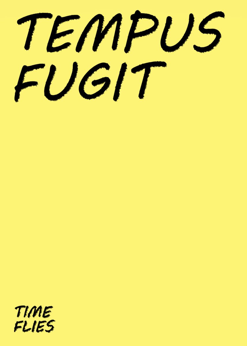 'Time Flies' Poster, picture, metal print, paint by Josh B | Displate