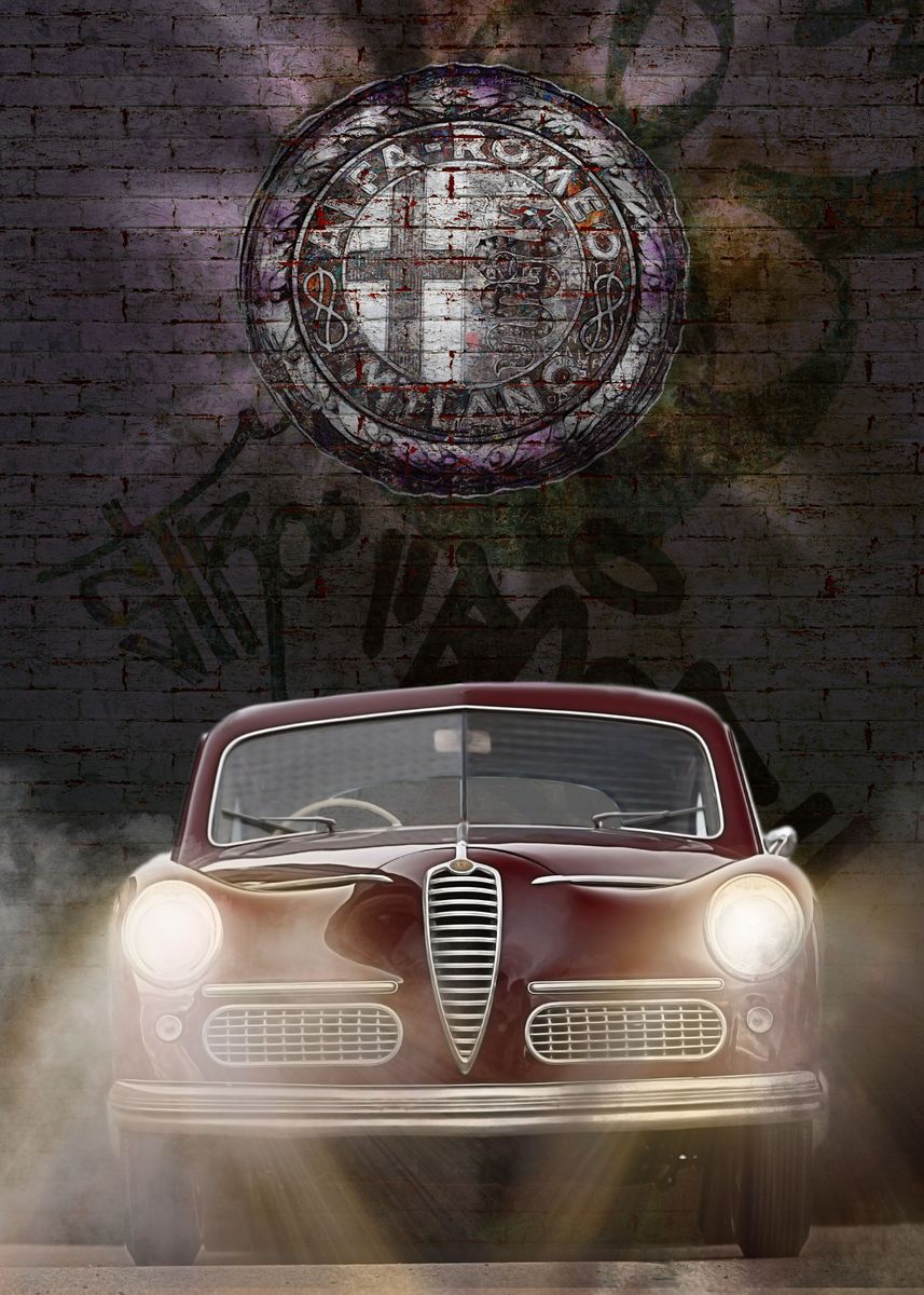 'Alfa Romeo 6c' Poster, picture, metal print, paint by Petra ...