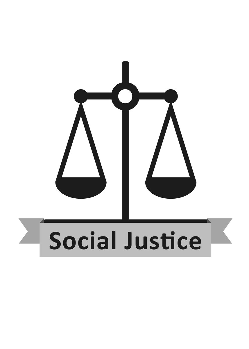 'Social Justice Scales' Poster, picture, metal print, paint by Shawlin ...