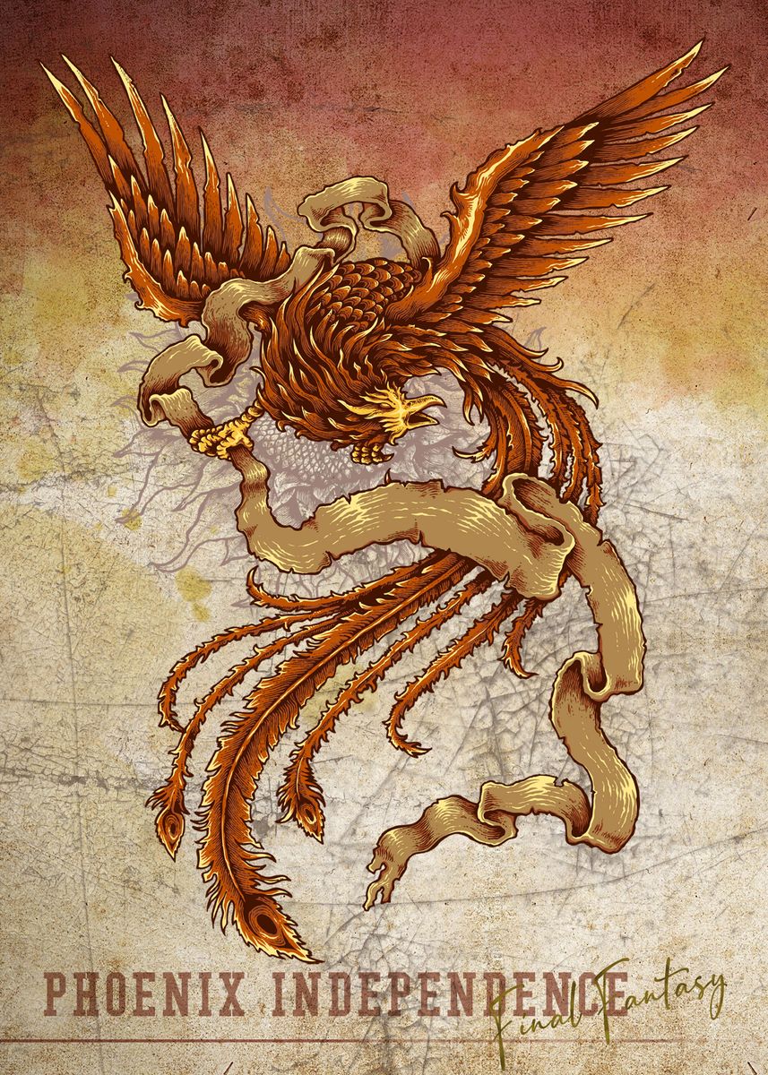 'Phoenix Independence' Poster, picture, metal print, paint by Mohlala ...