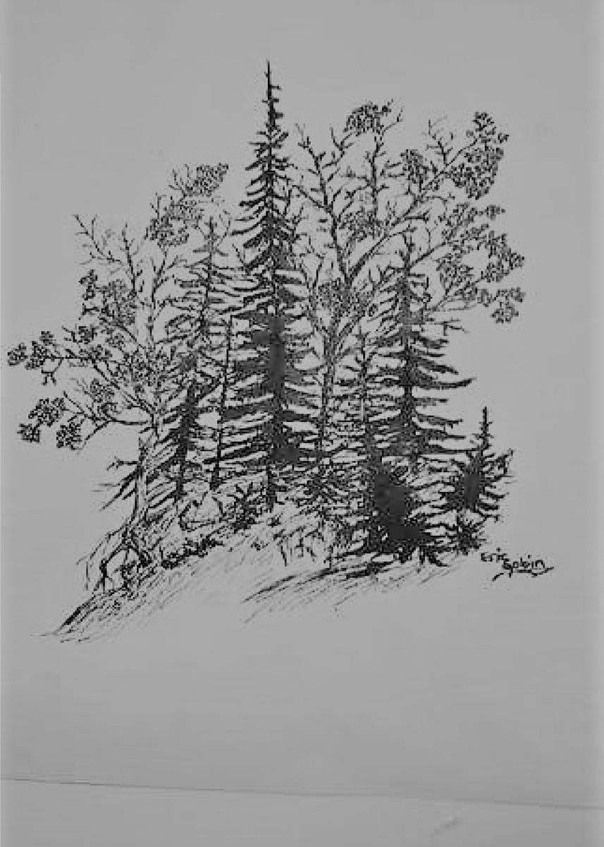 'Forest of trees' Poster by Eric Gobin | Displate