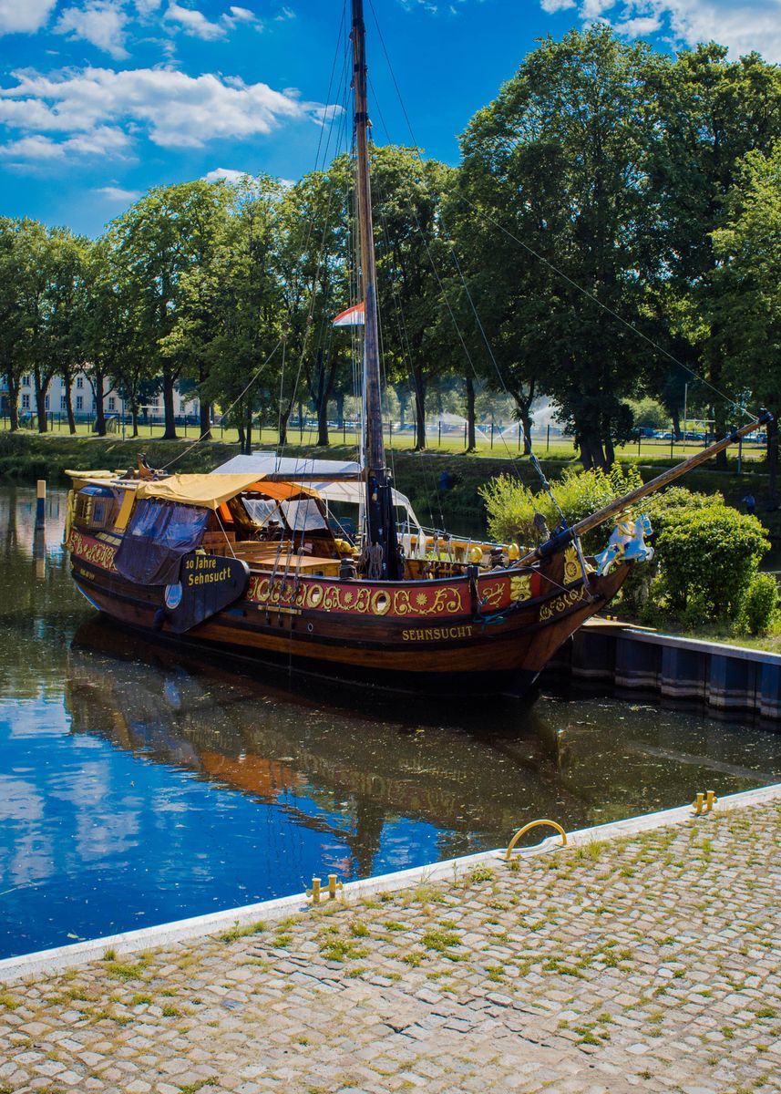 'the boat' Poster, picture, metal print, paint by ST4UBII | Displate