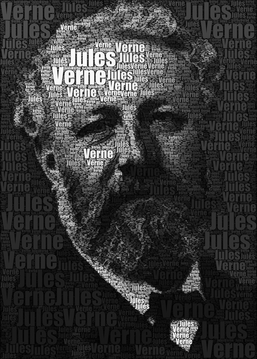 'Jules Verne' Poster, picture, metal print, paint by Aivaras Grauzinis ...