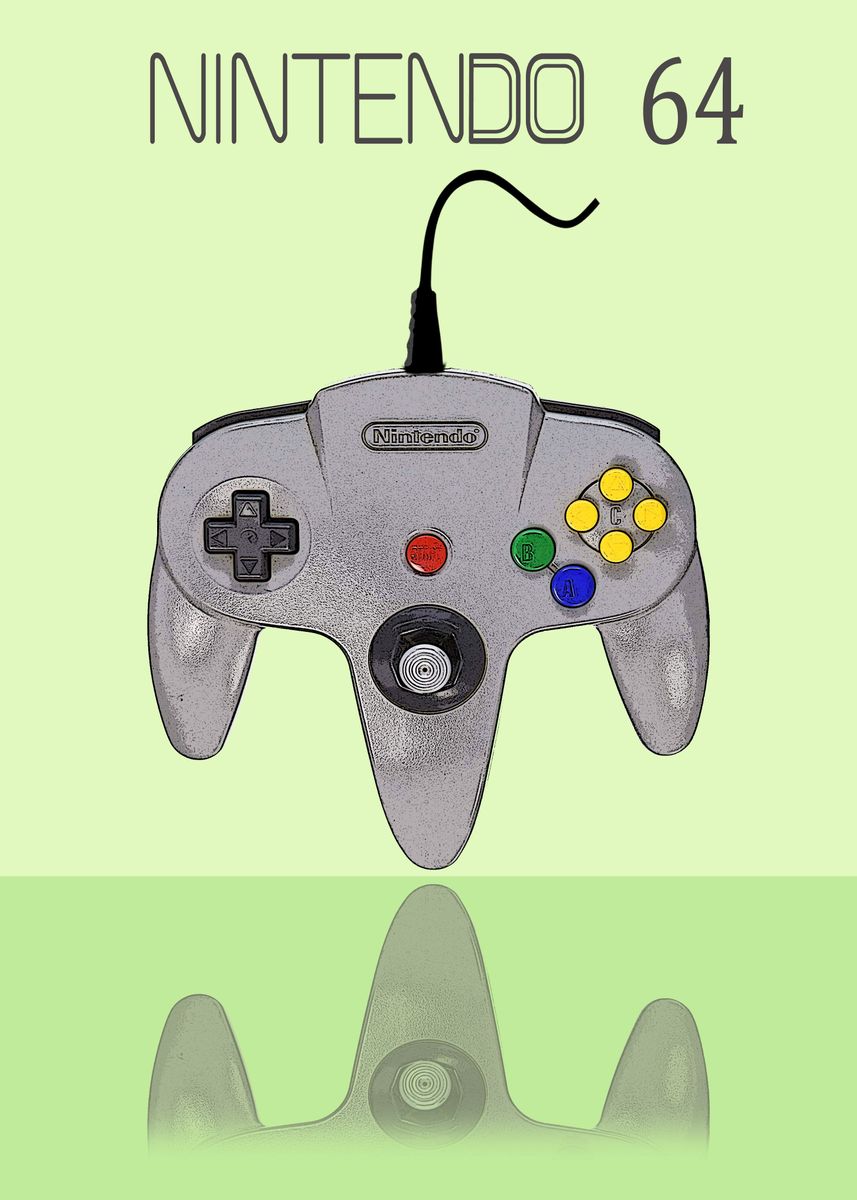 'Nintendo 64' Poster, picture, metal print, paint by Julia Moreno ...