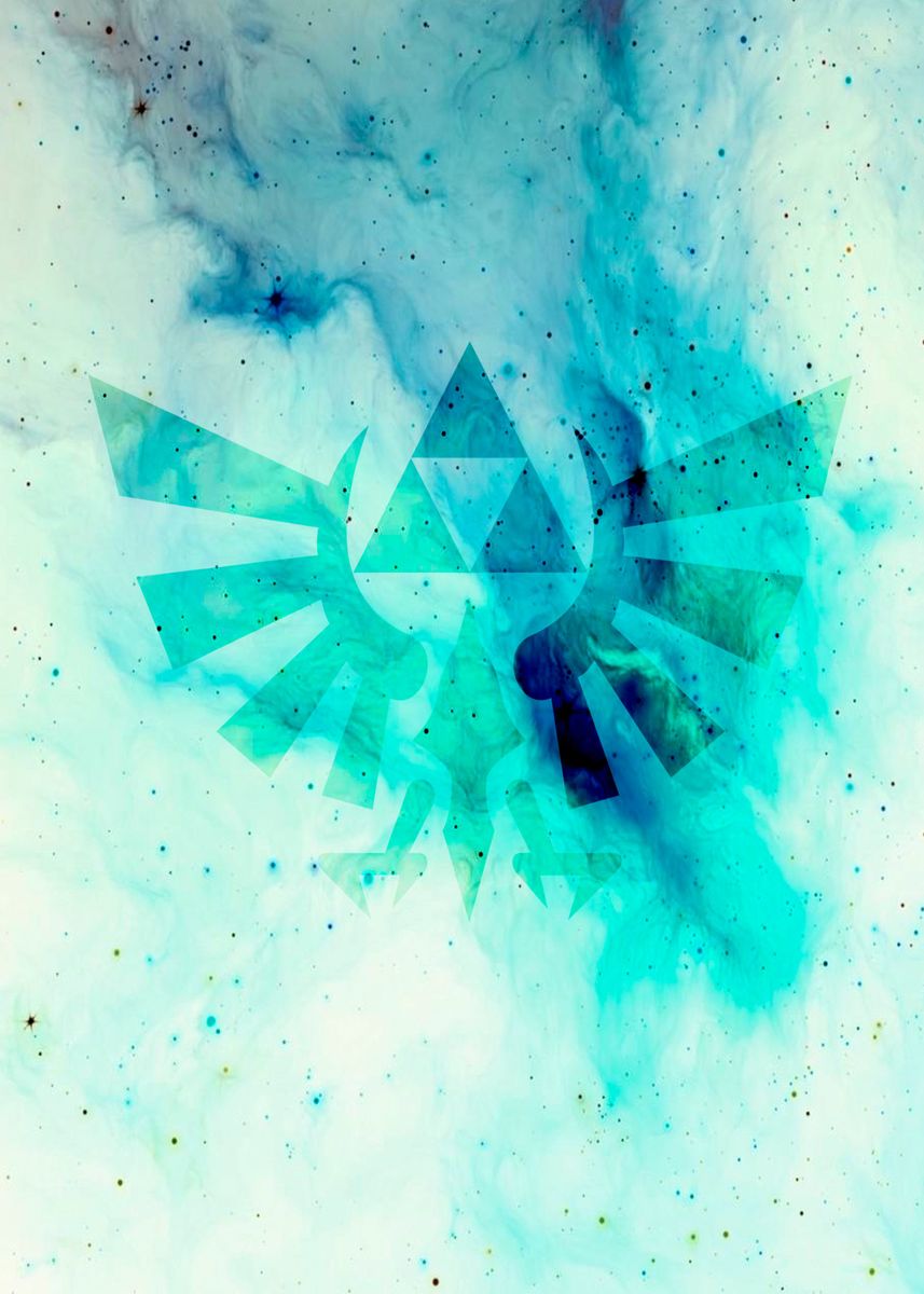 'Zelda Blue Cloud ' Poster, picture, metal print, paint by Taffy | Displate