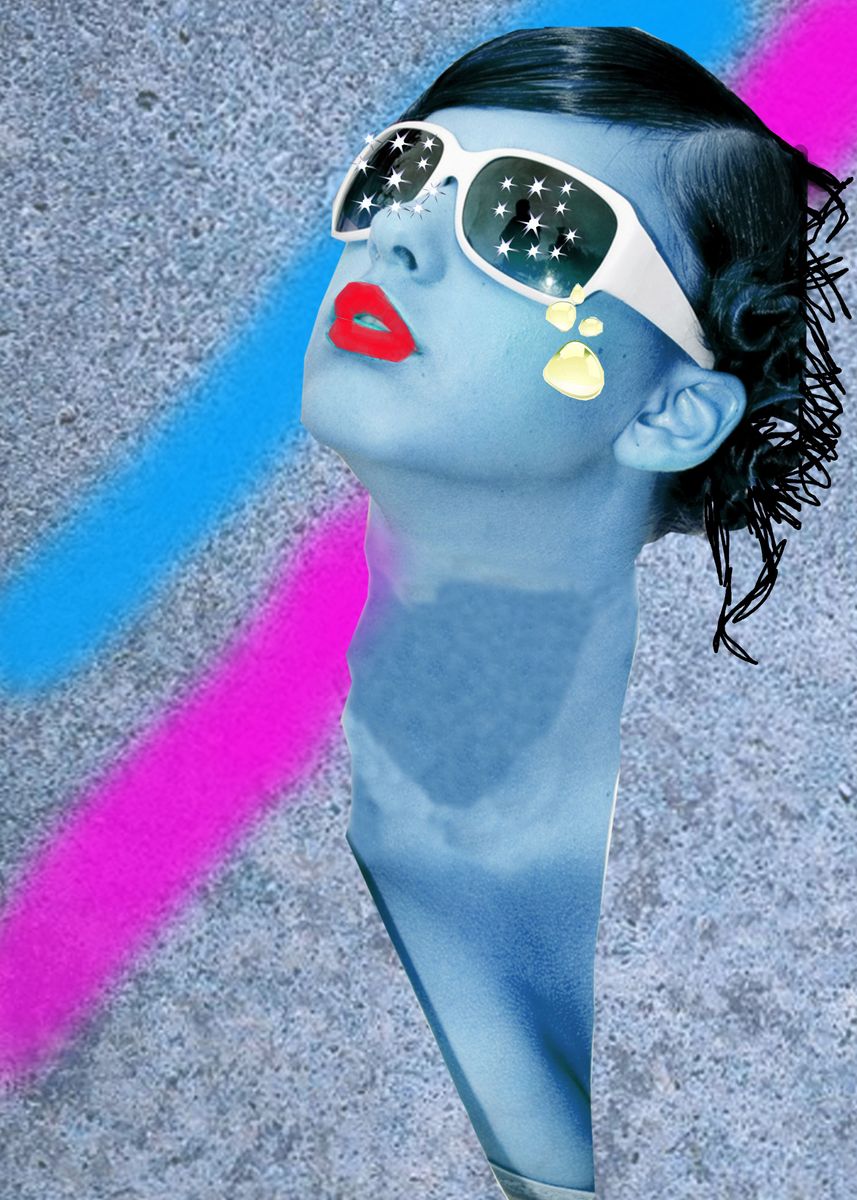 'Vintage 80s poster' Poster by christina marshall | Displate