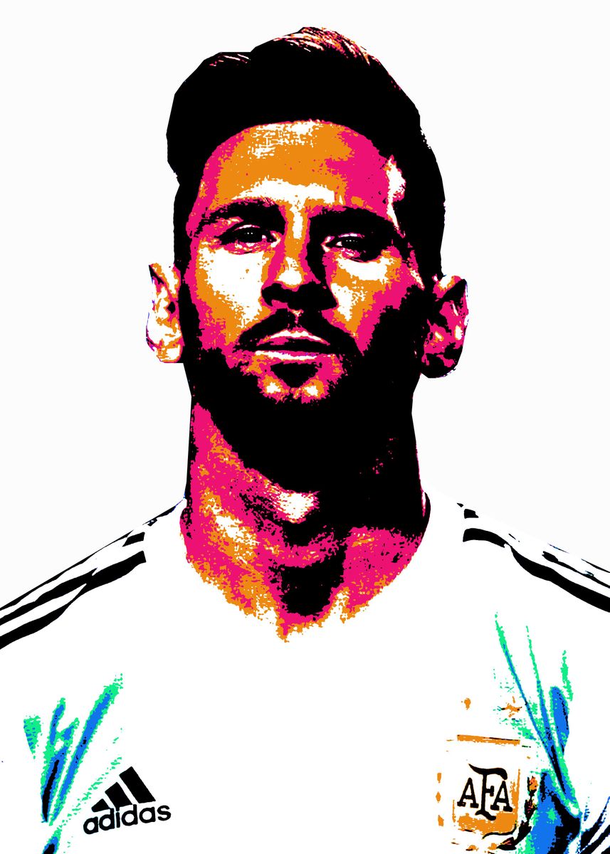 'Messi poster' Poster, picture, metal print, paint by Ashfaq Khan ...