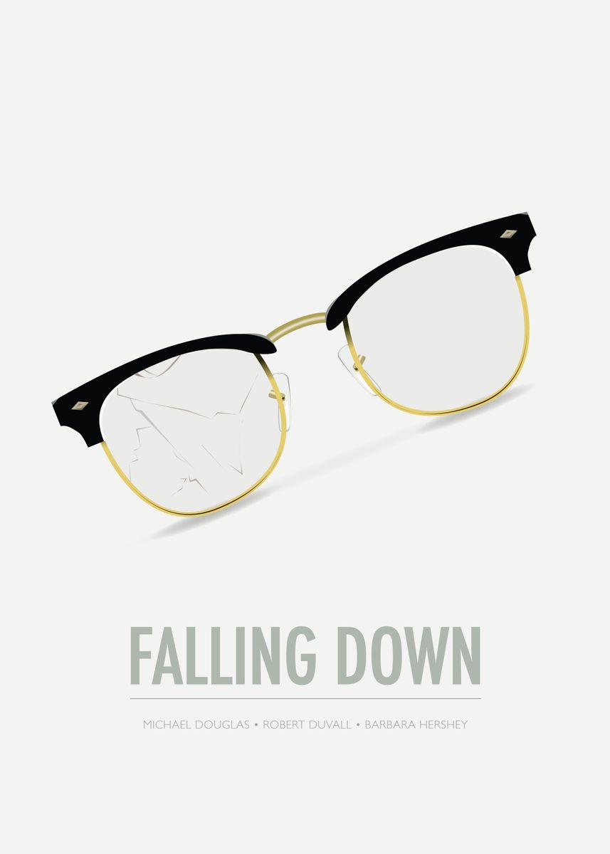 'Falling Down' Poster, picture, metal print, paint by Movie Poster Boy ...