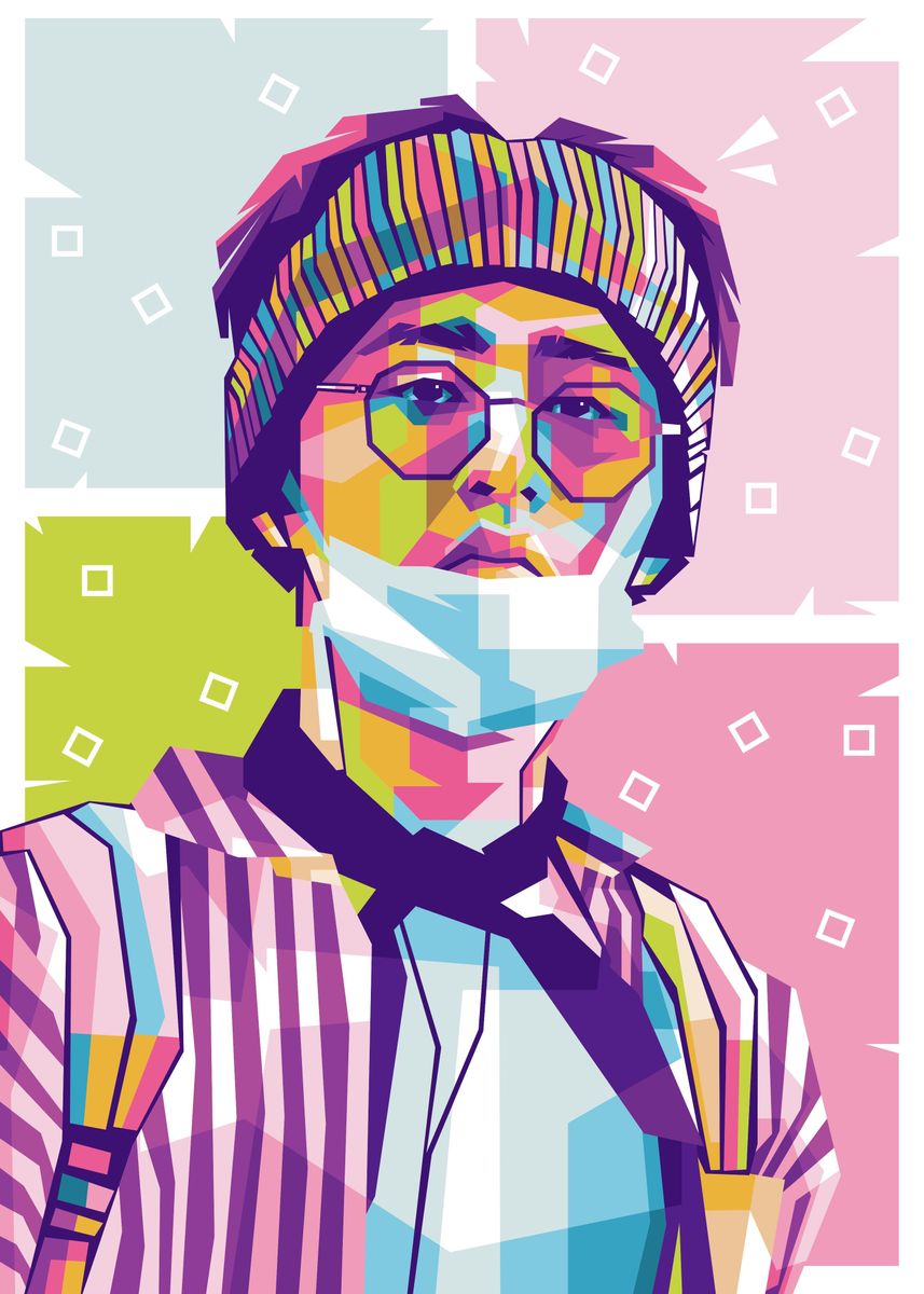 'Kim Hanbin' Poster, picture, metal print, paint by Burhandowski | Displate