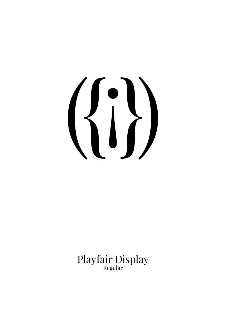 'Playfair Display' Poster, picture, metal print, paint by Viktor Hertz ...