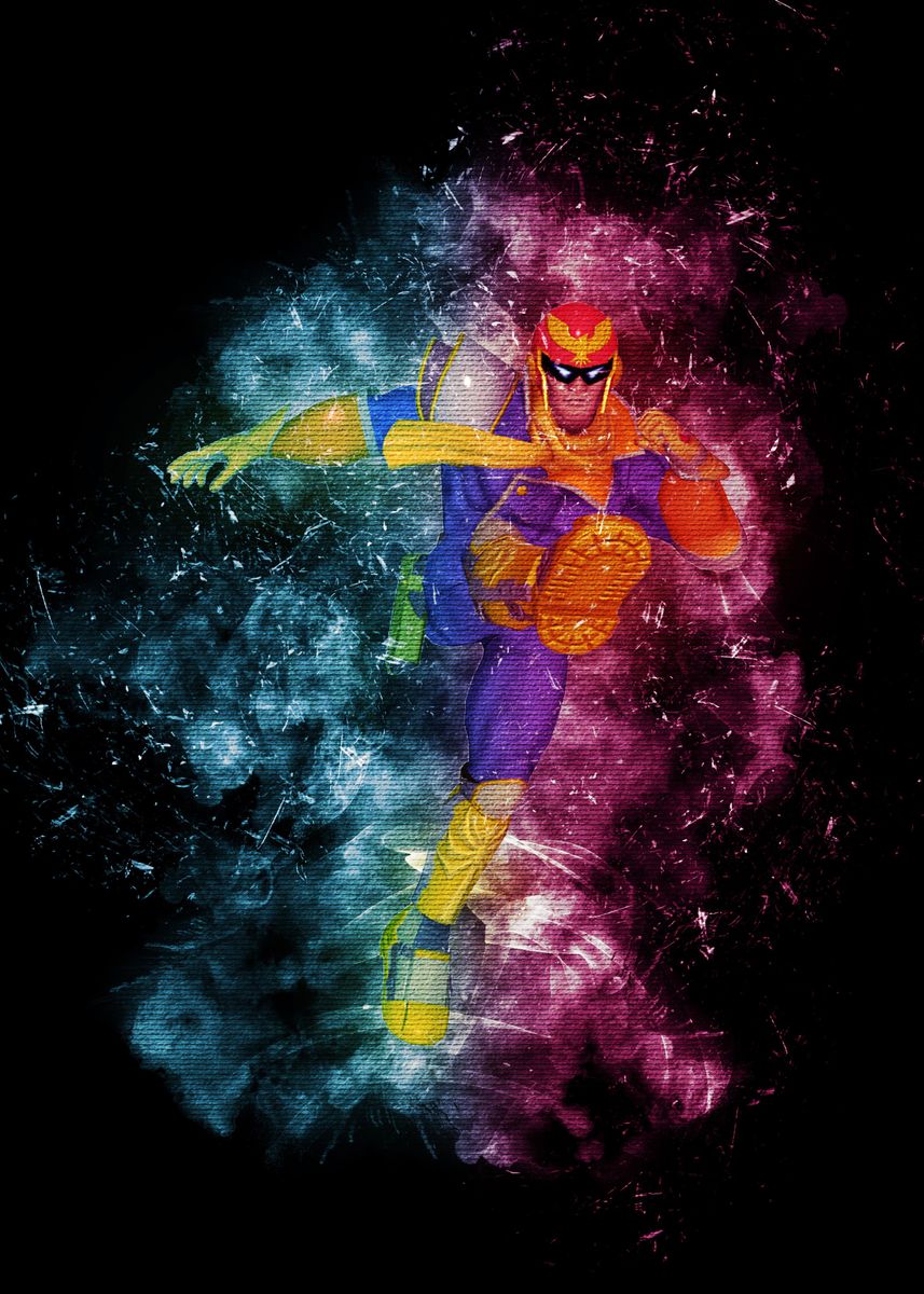 'Captain Falcon ' Poster, picture, metal print, paint by Muhammad Irsan ...