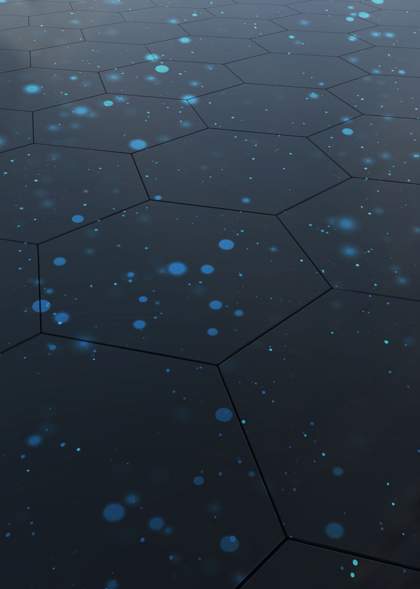 'HexaVerse' Poster by Bertil Hansen | Displate