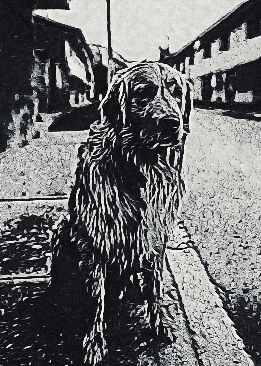 'Street dog 1' Poster by Guer | Displate