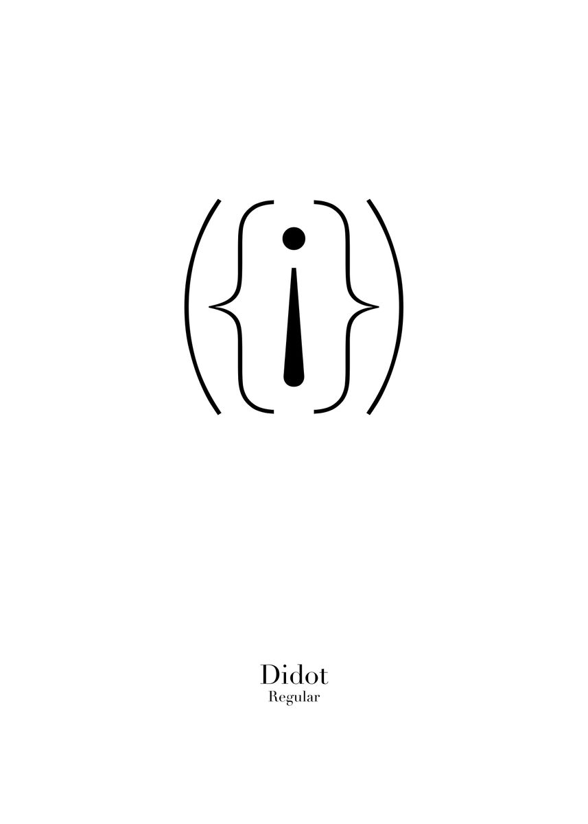 'Didot' Poster, picture, metal print, paint by Viktor Hertz | Displate