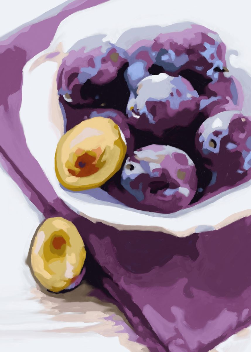 'Plums' Poster by Irina Desart | Displate