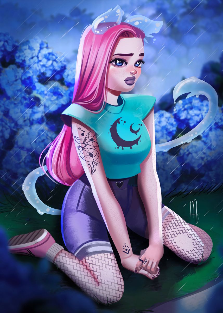 'Water nymph' Poster by Blanca Fernández | Displate