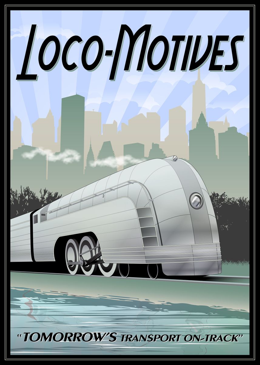 'Loco Motives' Poster, picture, metal print, paint by Dale Broman ...