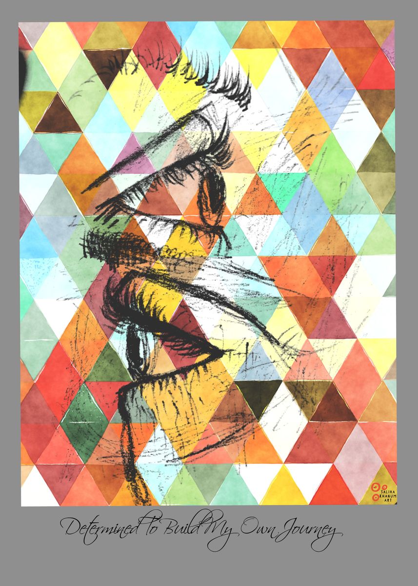 'determined ' Poster by Saliha Khanum | Displate