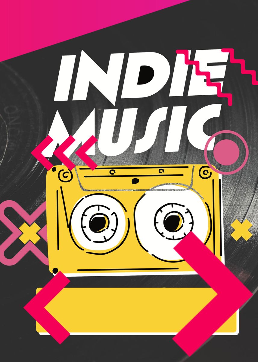 'INDIE MUSIC' Poster, picture, metal print, paint by Don Mario | Displate