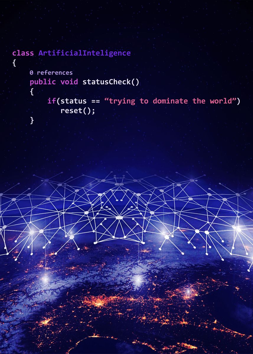 'IA Algorithm' Poster, picture, metal print, paint by Dylan Esteves ...