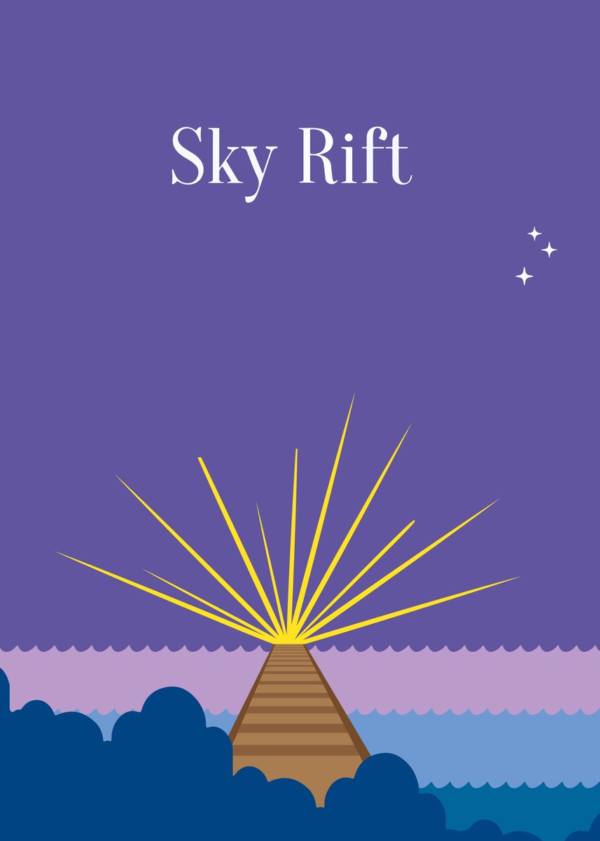'Sky Rift' Poster by Quiet Art | Displate