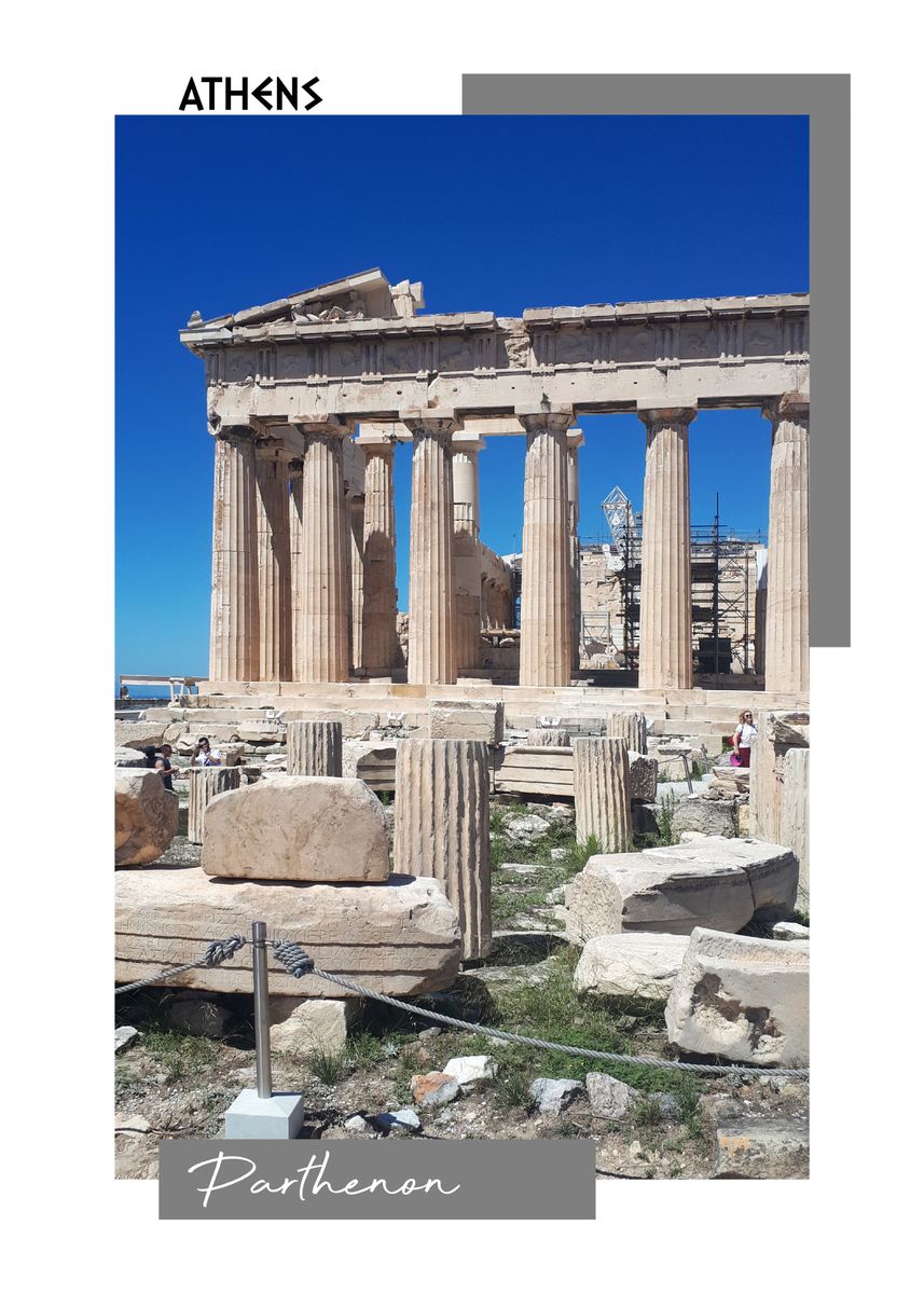 'Parthenon Acropolis Athens' Poster by dkDesign | Displate