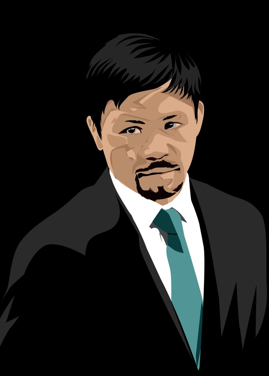 'Manny PACMAN Pacquiao' Poster, picture, metal print, paint by Lendon ...