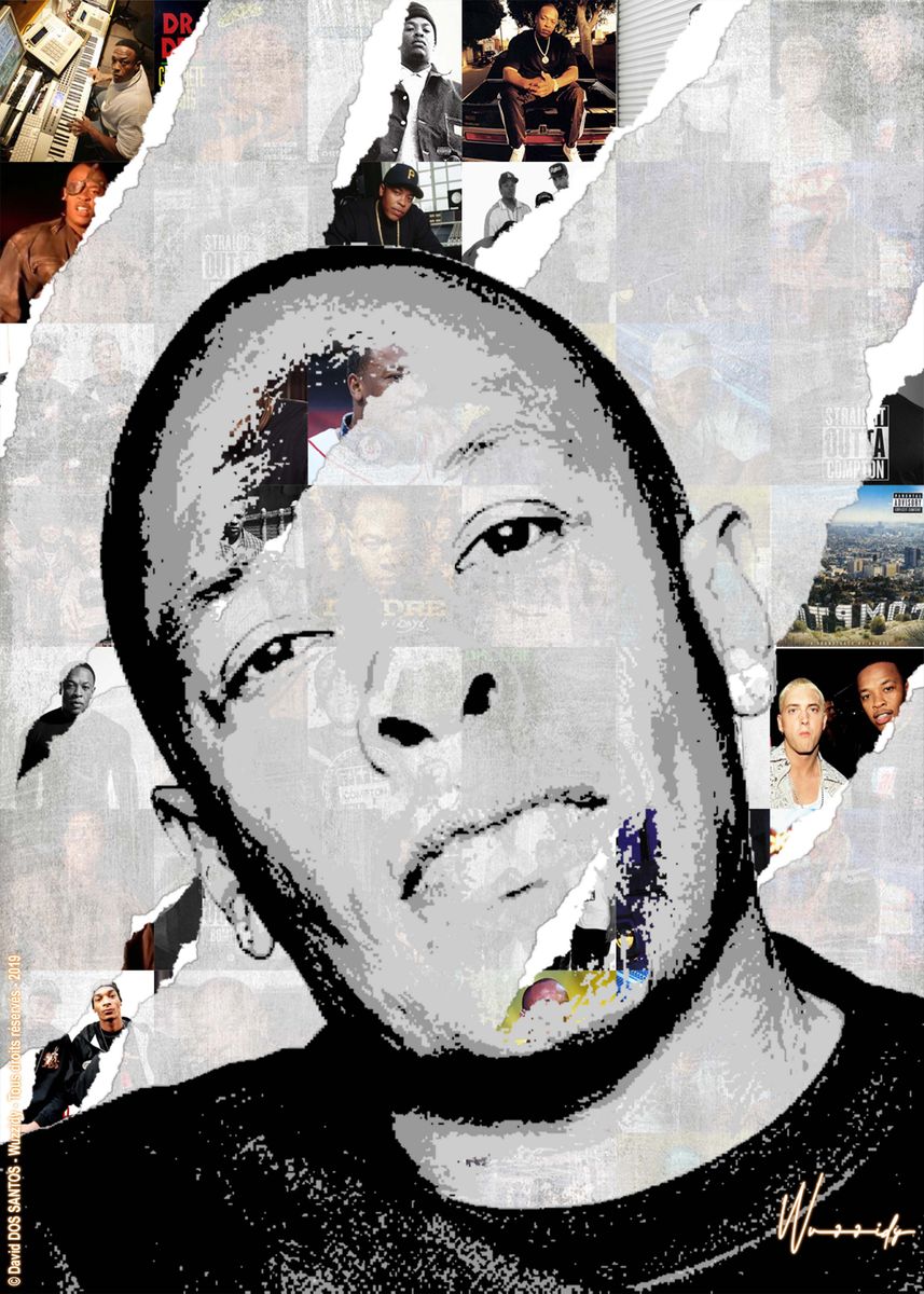 'Dr Dre' Poster, picture, metal print, paint by Wuzzidy | Displate