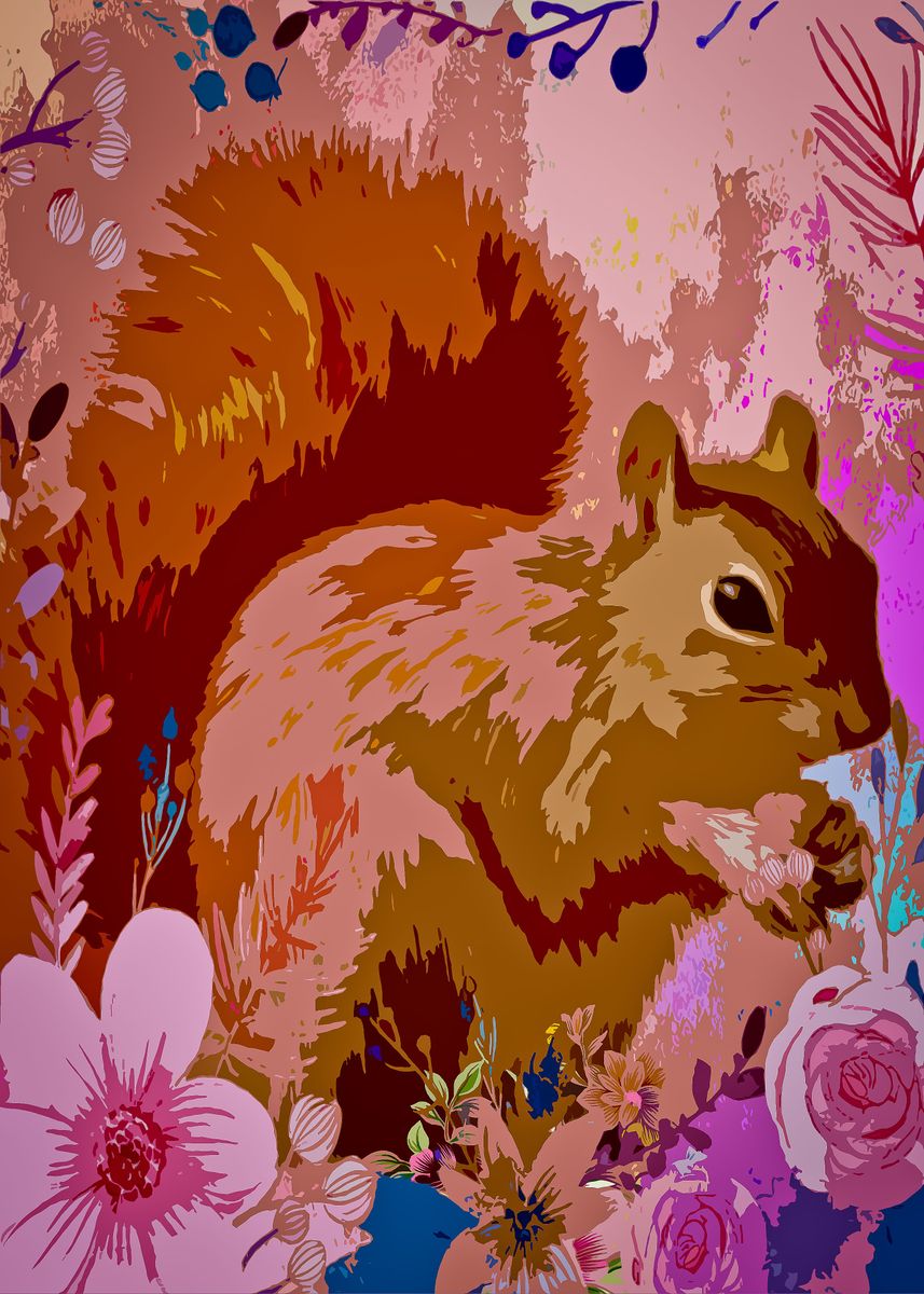 'Animal Art Rabbit ' Poster, picture, metal print, paint by ANDRE MCKAY ...