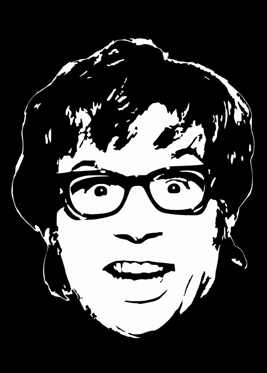 'Austin Powers' Poster, picture, metal print, paint by Filip Hellman ...