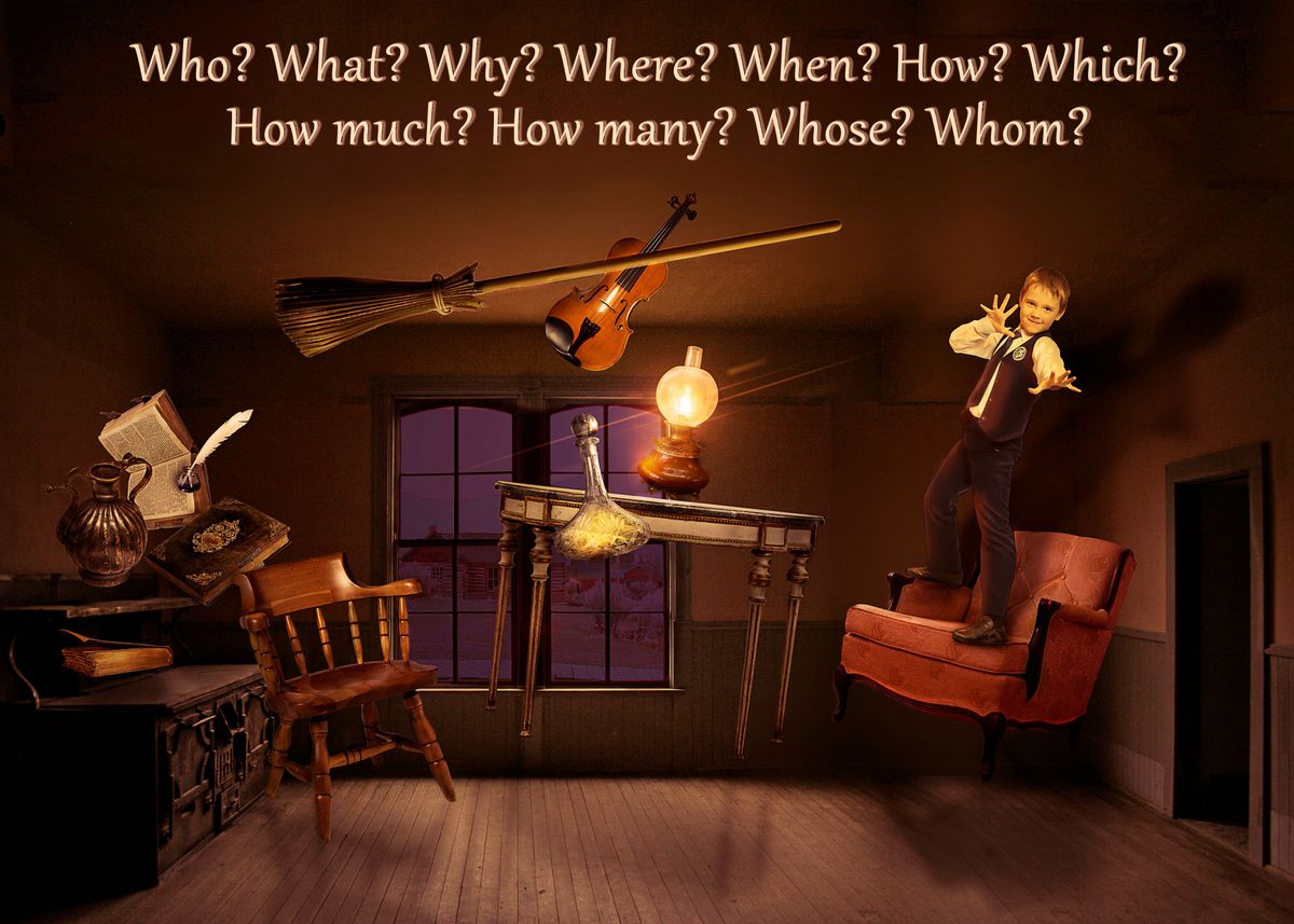 'Question Wizard' Poster by Irina Parfenova | Displate