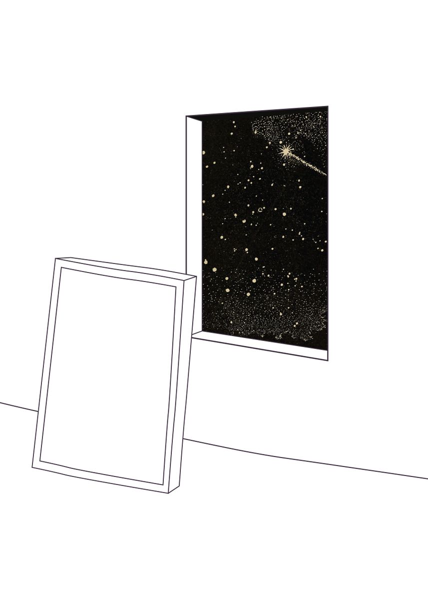 'Shooting Stars Window' Poster by Slow Down Studio | Displate
