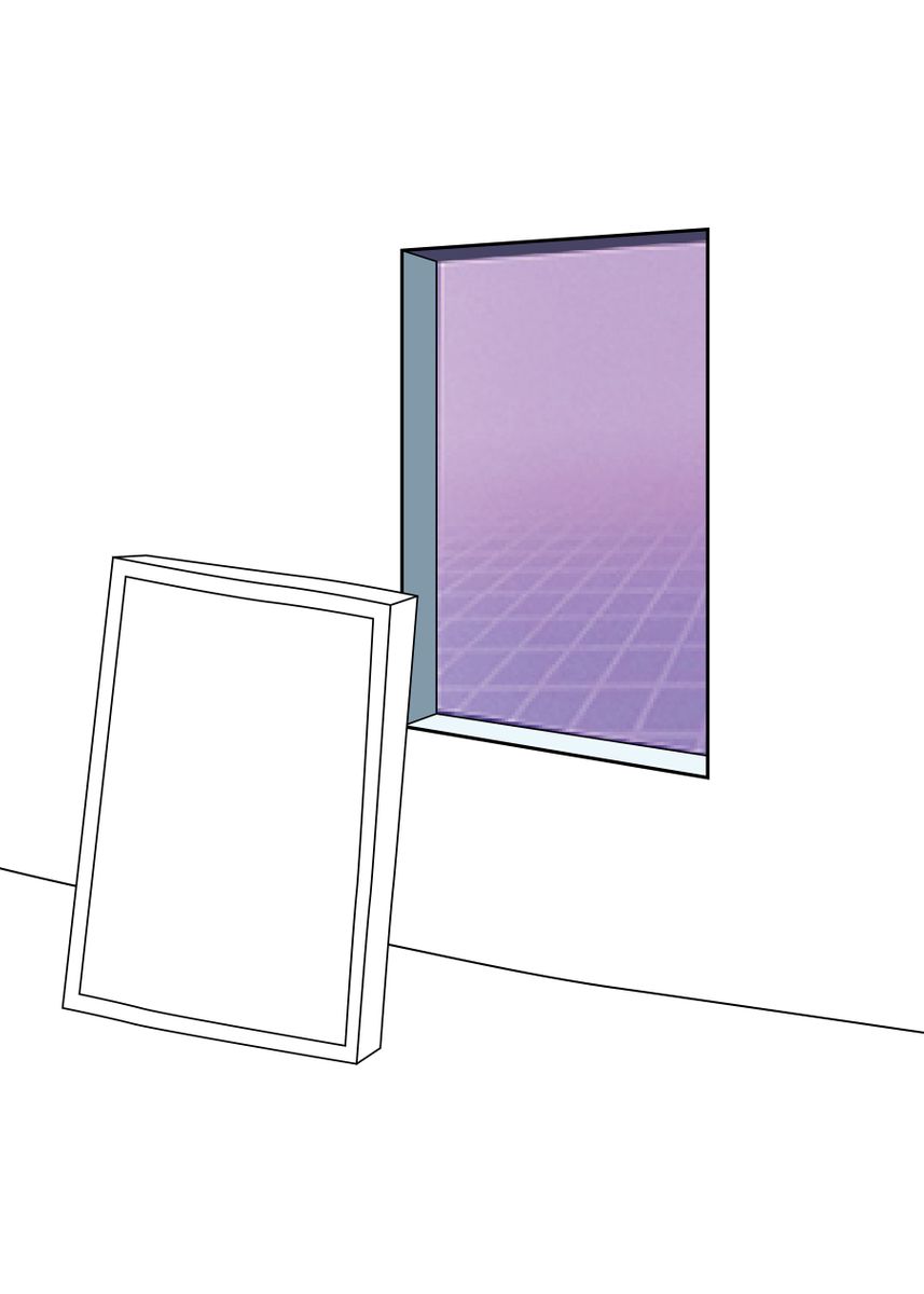 'Window into dimension' Poster, picture, metal print, paint by Slow ...