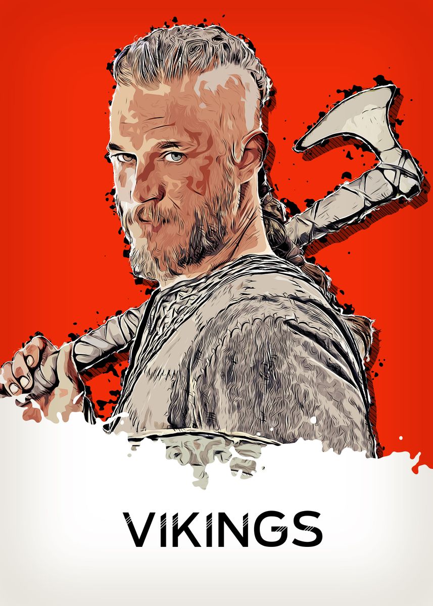 'Vikings' Poster by StuStu | Displate